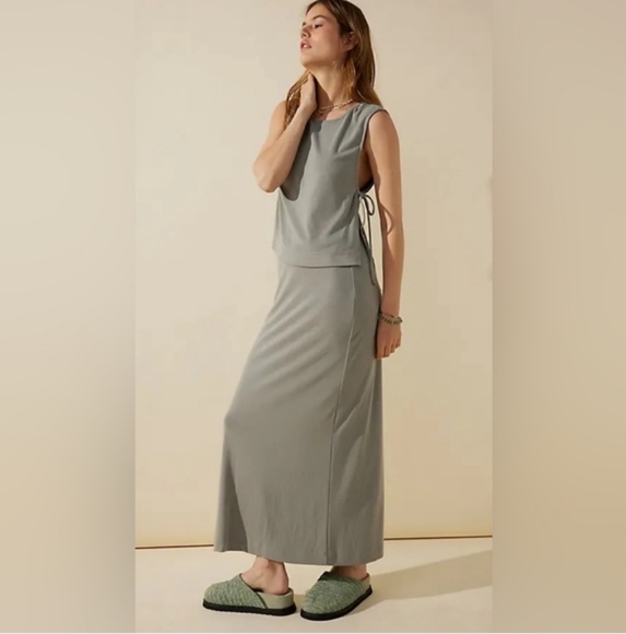 Free People | Skirts | Fp Beach Sinead Tank Skirt Set In Slate Gray ...